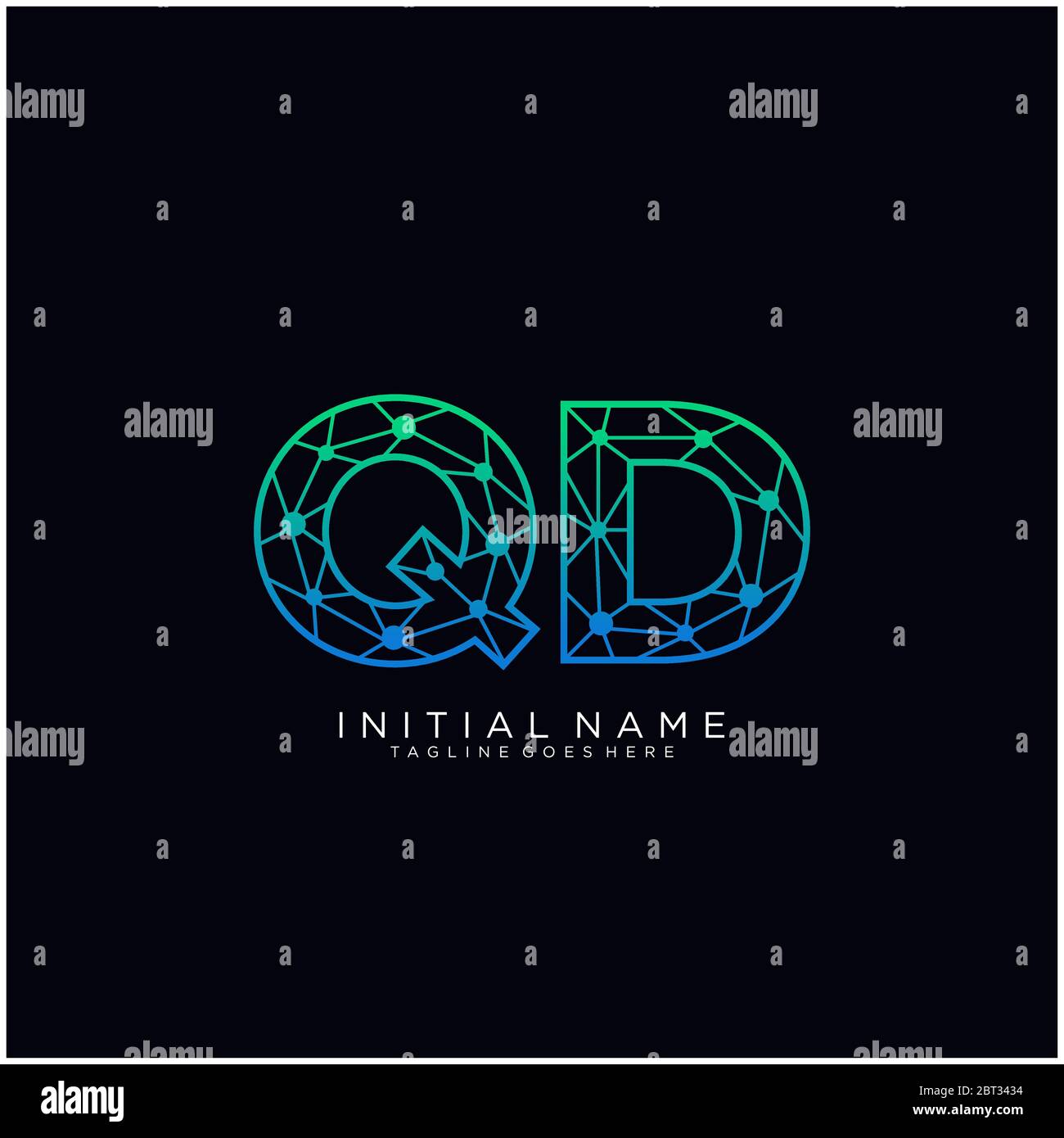 Qd alphabet Stock Vector Images - Alamy