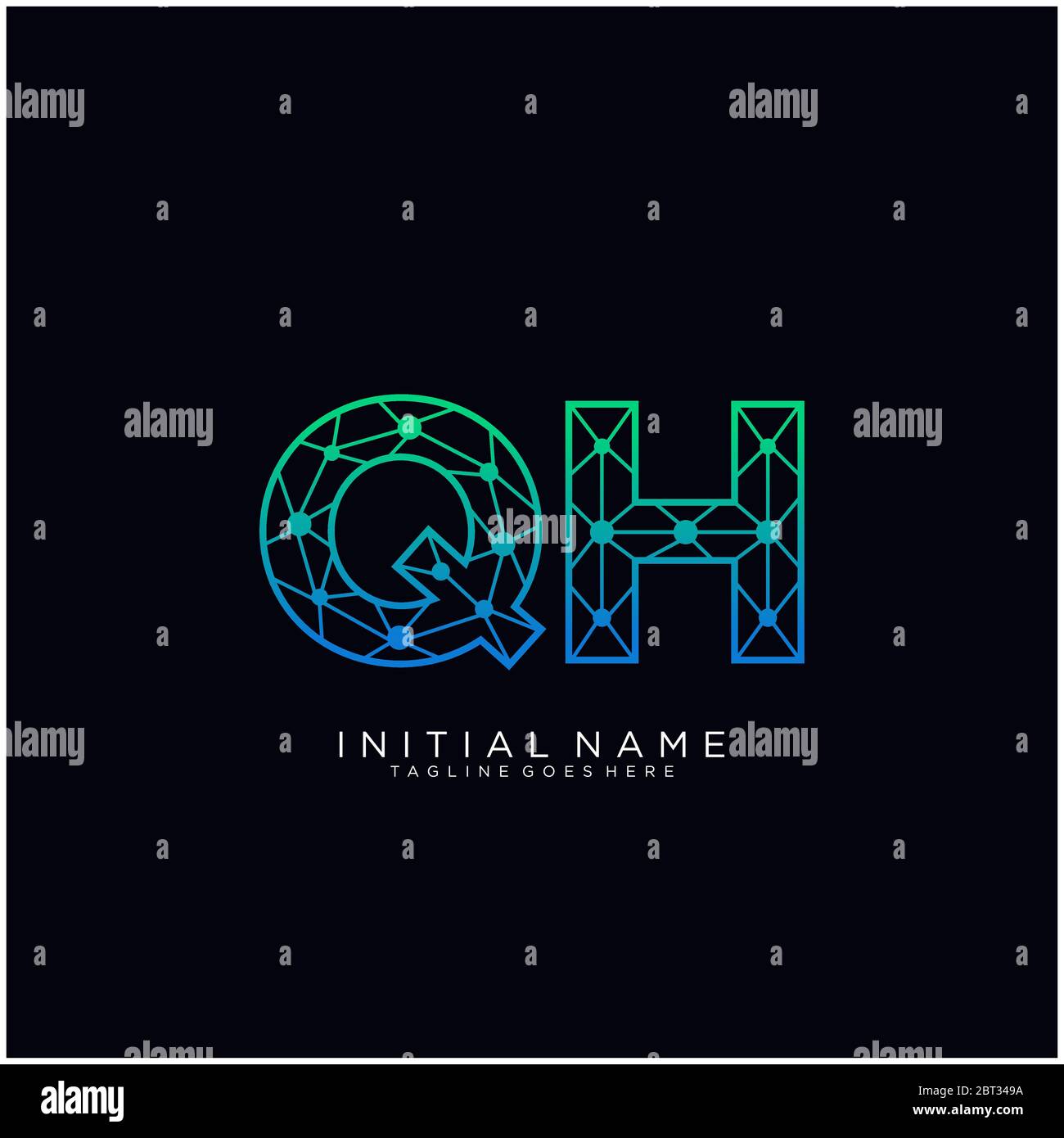 Letter qh vector vectors hi-res stock photography and images - Alamy