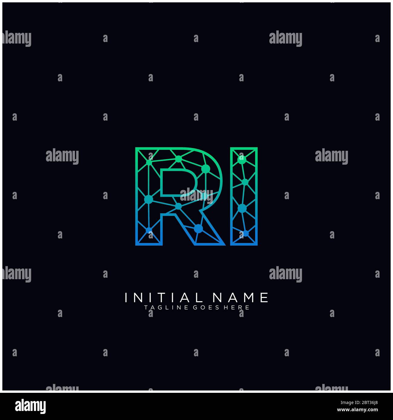 Ri initial Cut Out Stock Images & Pictures - Alamy