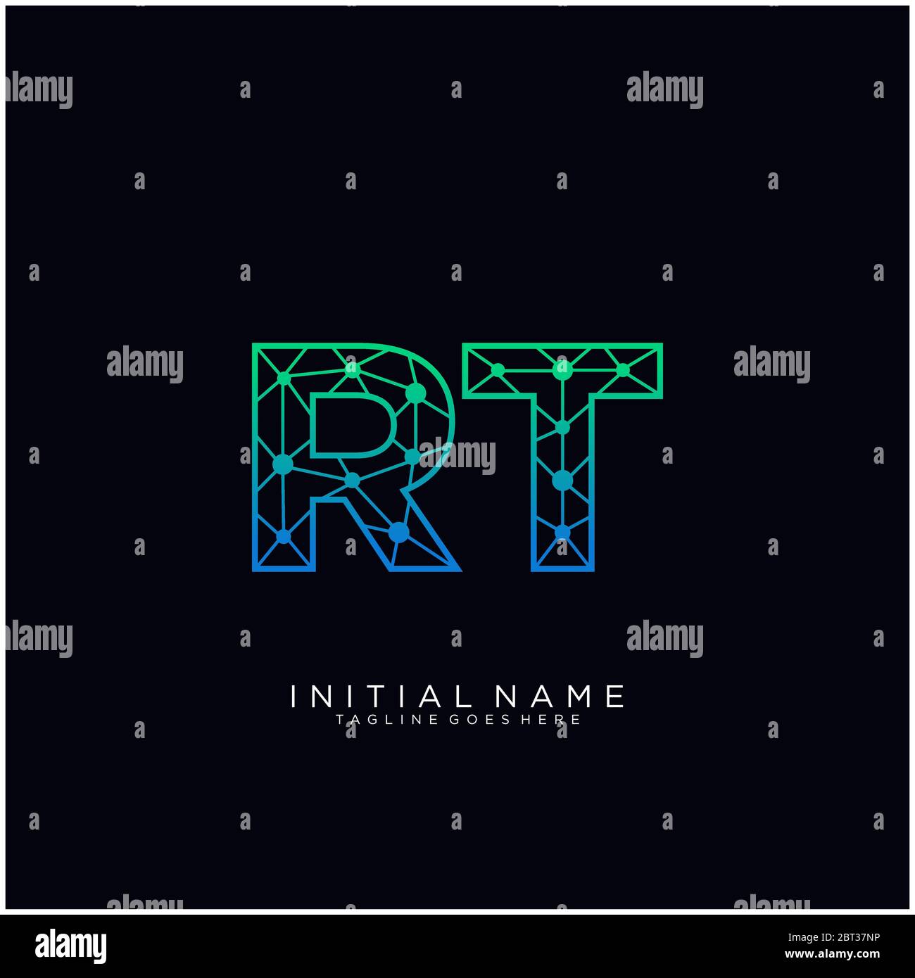 Initial Rt Logo Stock Vector Images - Alamy