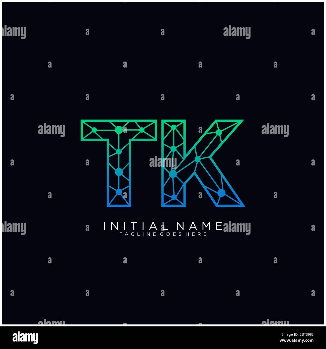Tk letter design hi-res stock photography and images - Alamy
