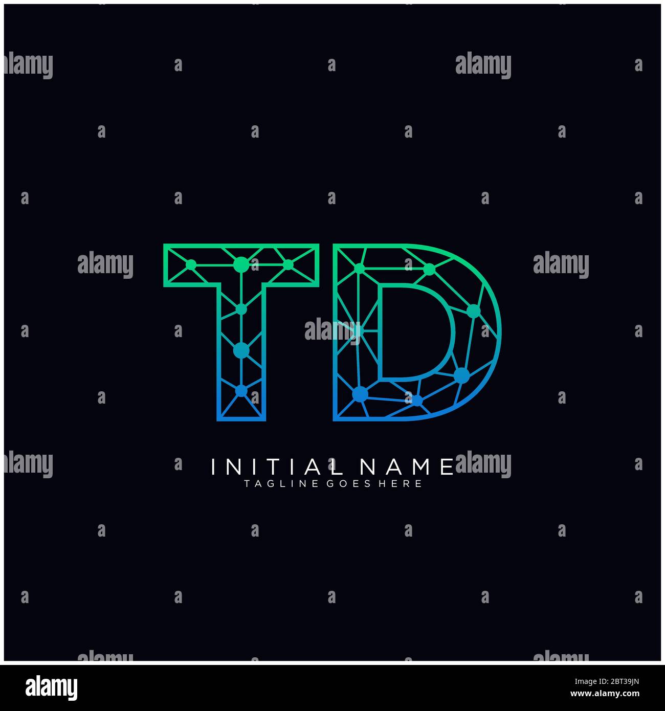 Initial td Cut Out Stock Images & Pictures - Alamy