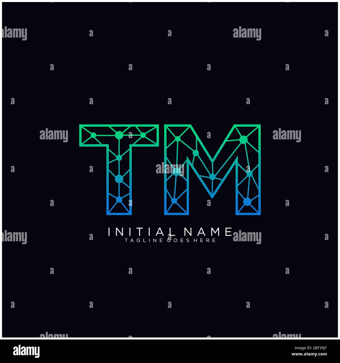 Initial letter tm hi-res stock photography and images - Alamy