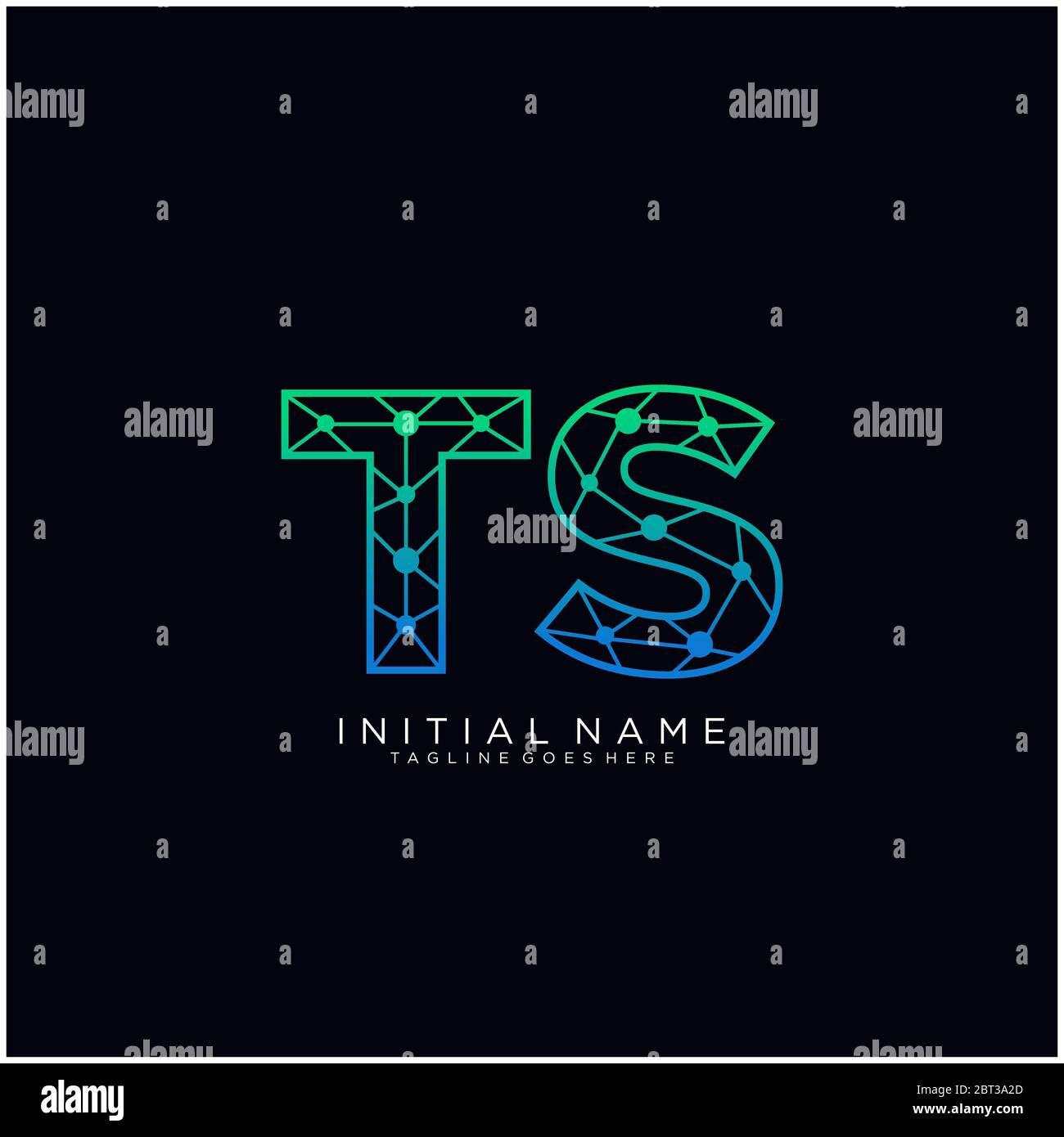 Initial ts logo vector vectors hi-res stock photography and images - Alamy