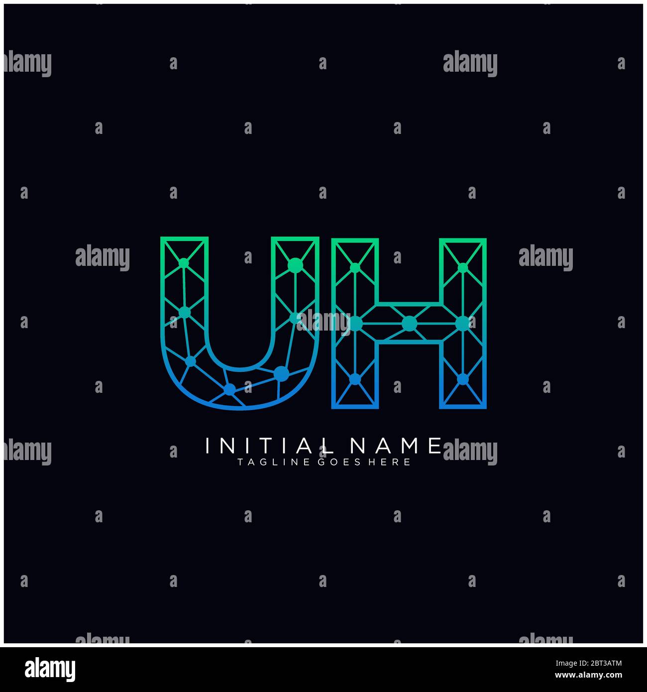 Uh tech logo Stock Vector Images - Alamy