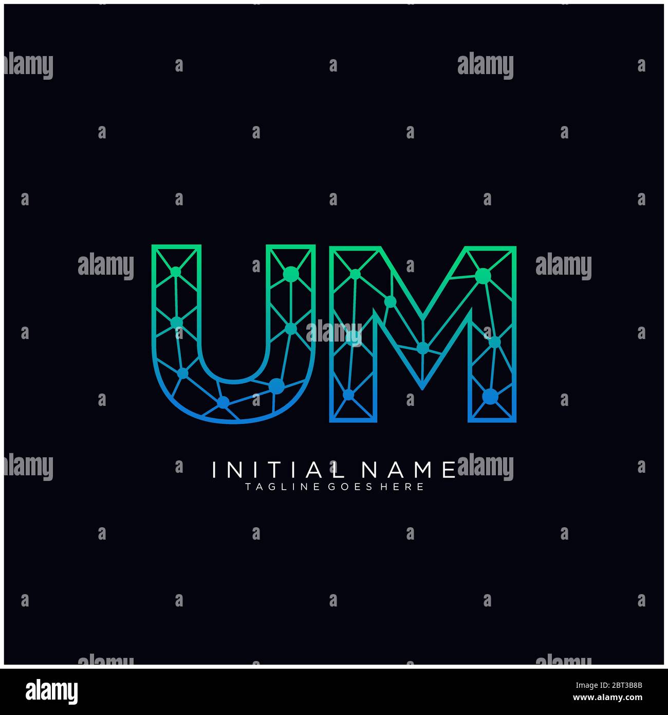 Initial letter um hi-res stock photography and images - Alamy