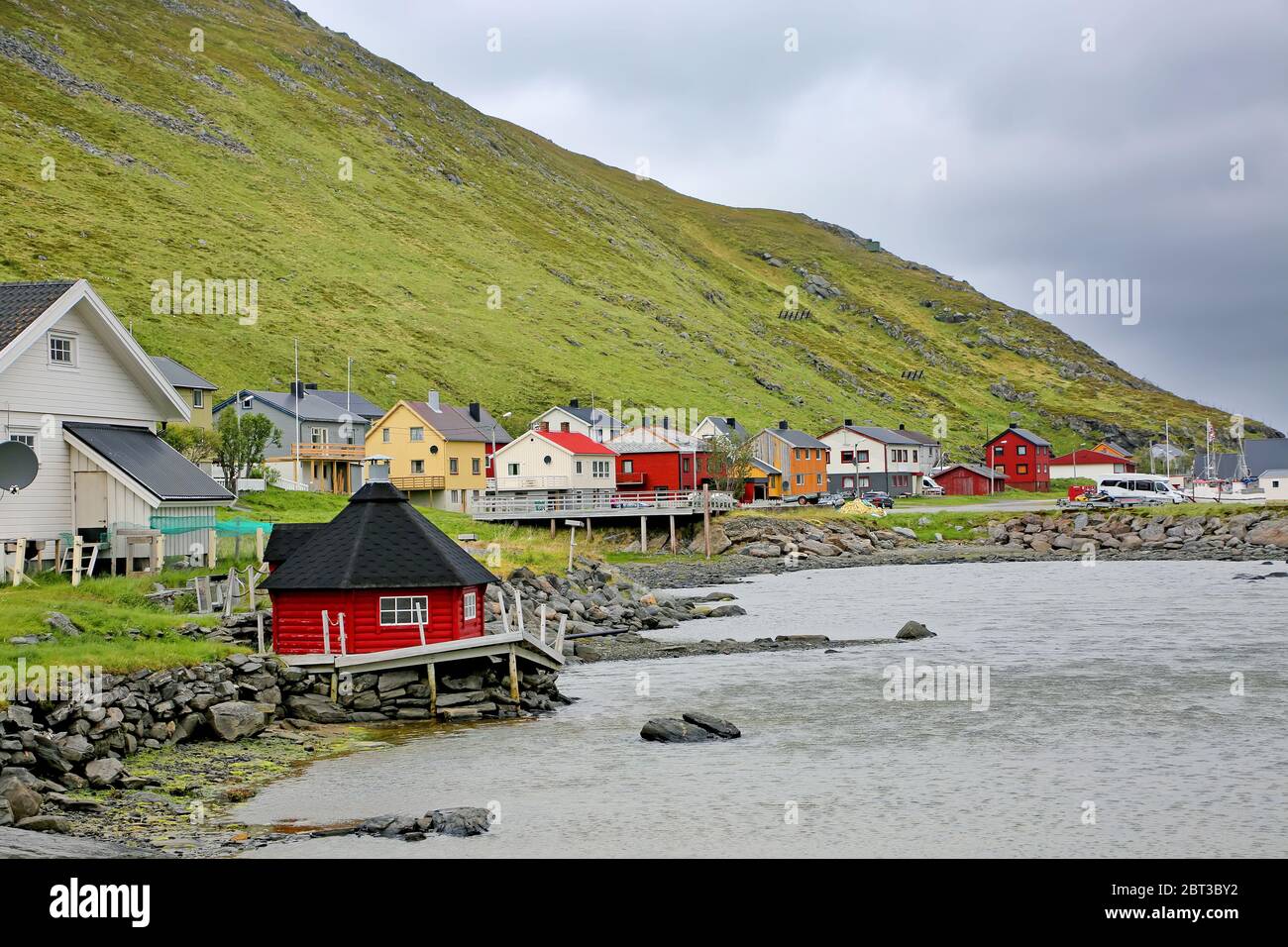 Skarsvag is a village in Nordkapp Municipality in Troms og Finnmark ...