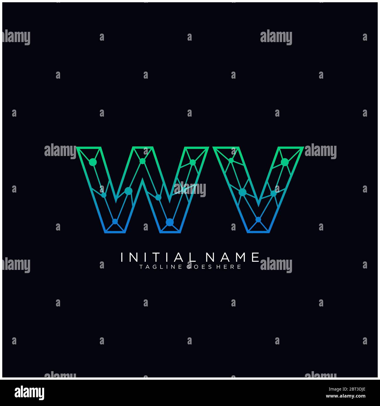 Letter wv vector vectors hi-res stock photography and images - Alamy