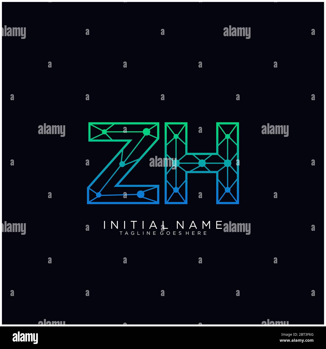 Initial zh hi-res stock photography and images - Alamy