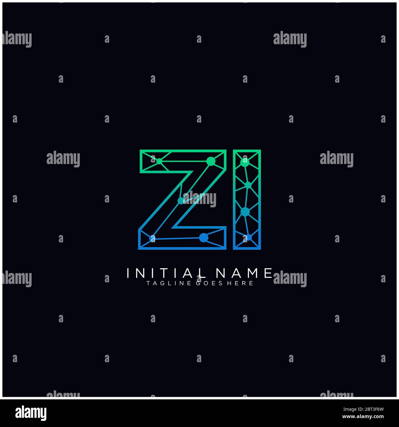 Letter zi logo hi-res stock photography and images - Alamy