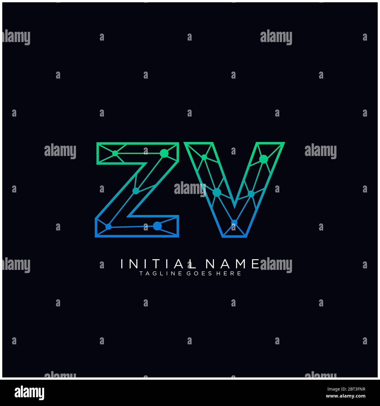 Letter zv logo Stock Vector Images - Alamy
