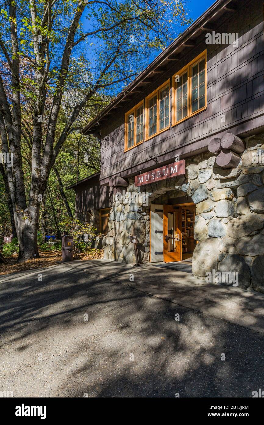 Exterior of Yosemite Museum, designed by architect Herbert Maier, in ...