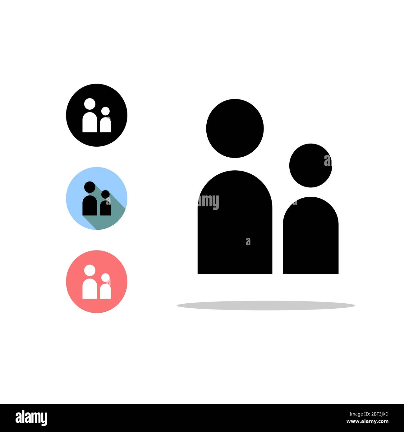 Two people icon hi-res stock photography and images - Alamy