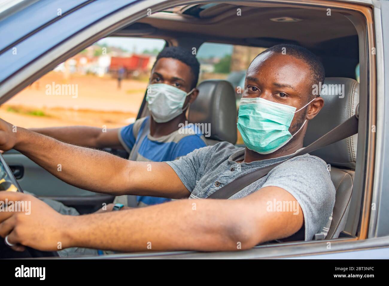Two men wearing masks hi-res stock photography and images - Alamy