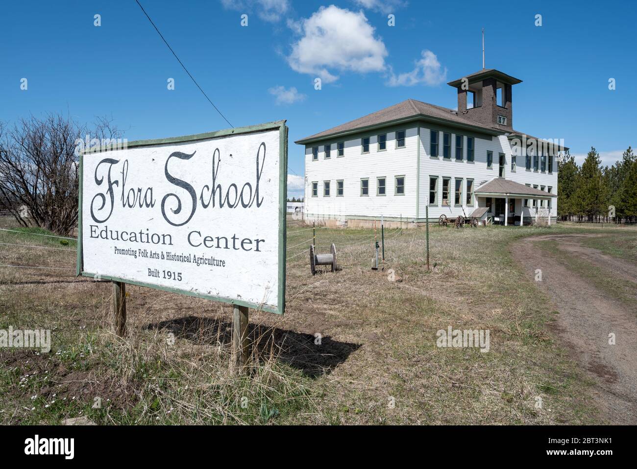 The Flora School in the ghost town of Flora, Oregon Stock Photo - Alamy