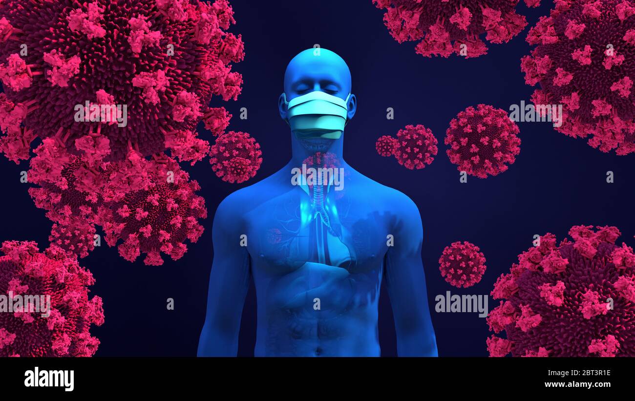 Virus illustration and man hi-res stock photography and images - Alamy