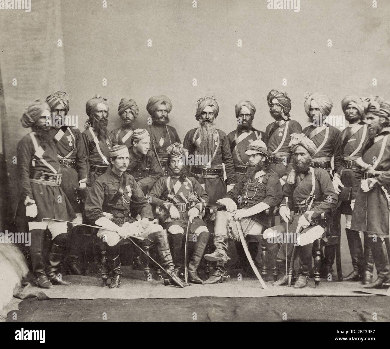 Vintage 19th century photograph - British army in India, 1860s ...