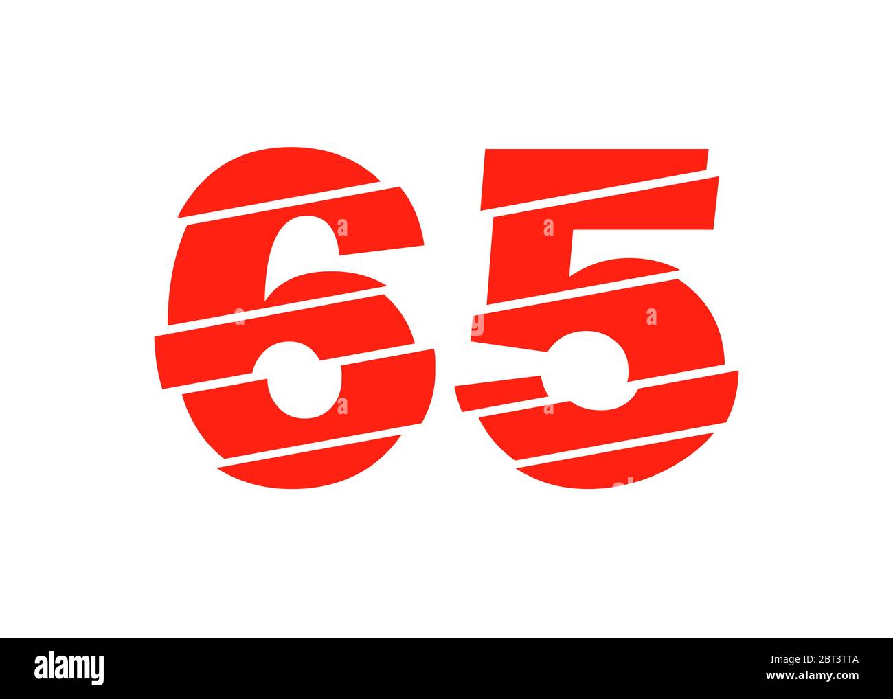Number 65 Stock Vector Images - Alamy