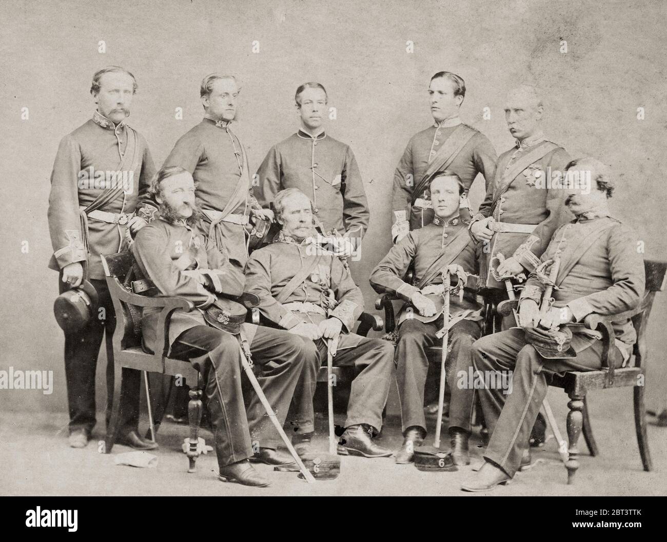 Vintage 19th century photograph - British army in India, 1860s ...