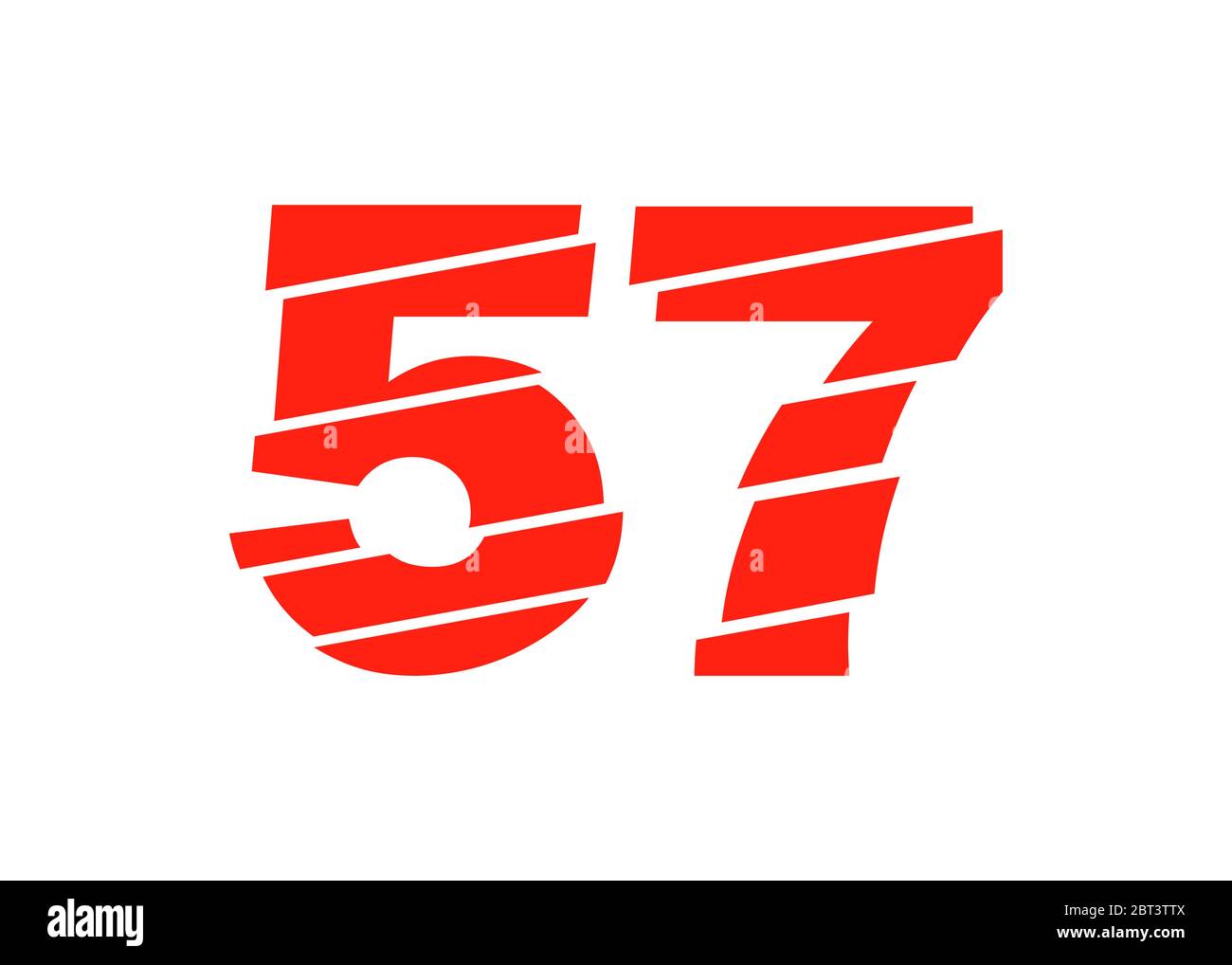 Number 57 Stock Vector Images - Alamy
