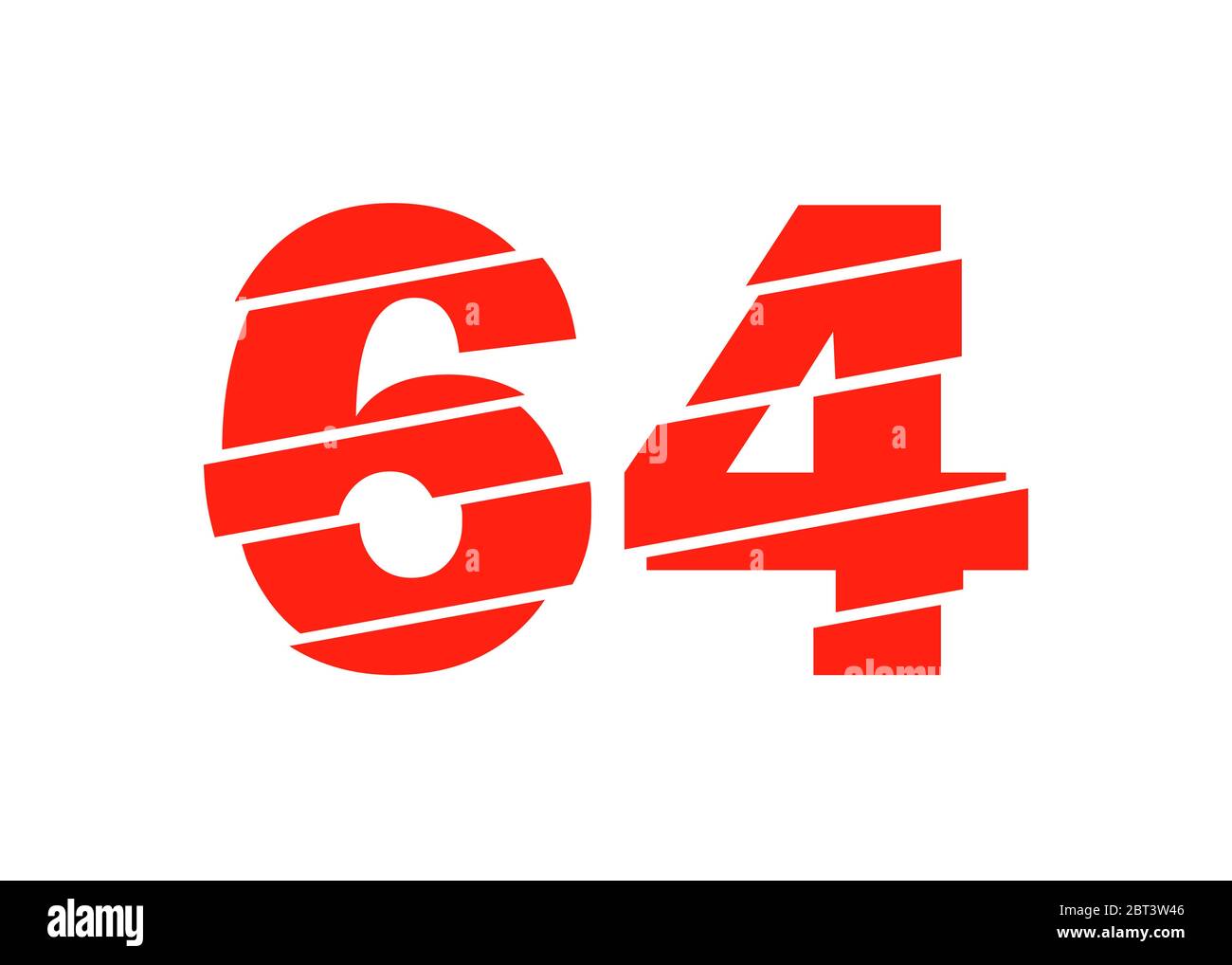 Number 64 Stock Vector Images - Alamy