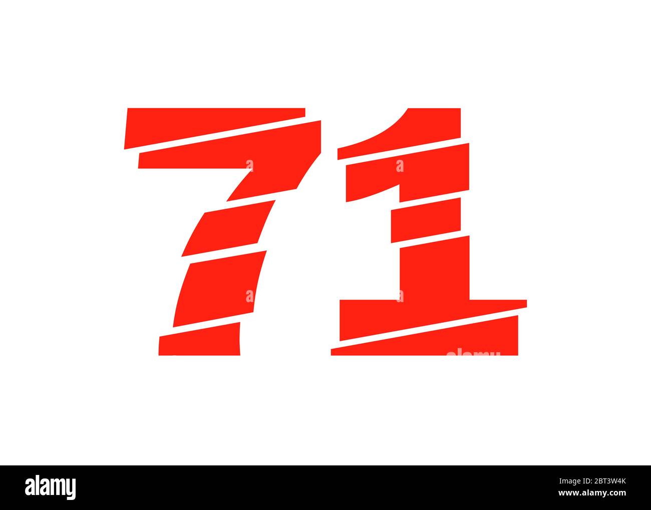Number 71 Stock Vector Images - Alamy
