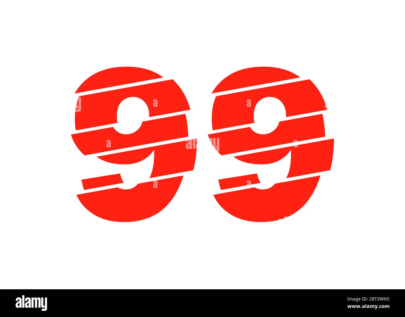 Numeral 99 Stock Vector Images - Alamy