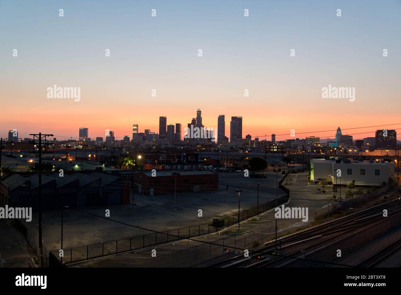Los Angeles at Sunset Stock Photo - Alamy