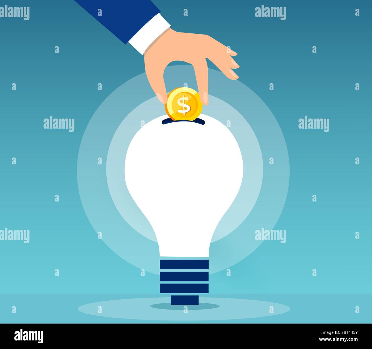 Smart investment in currency Stock Vector Images - Alamy