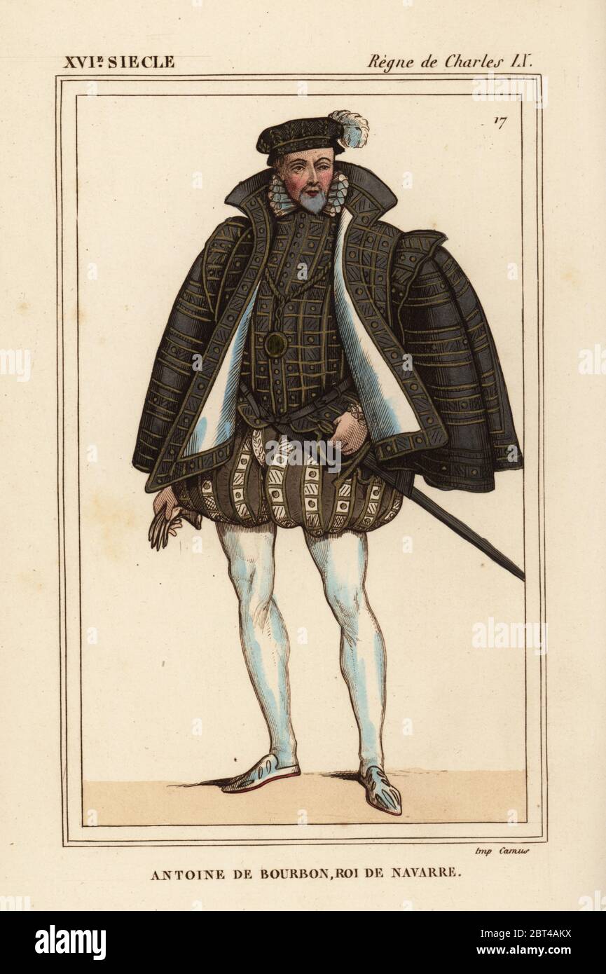 Antoine de Bourbon, King of Navarre, reign of King Charles IX of France ...