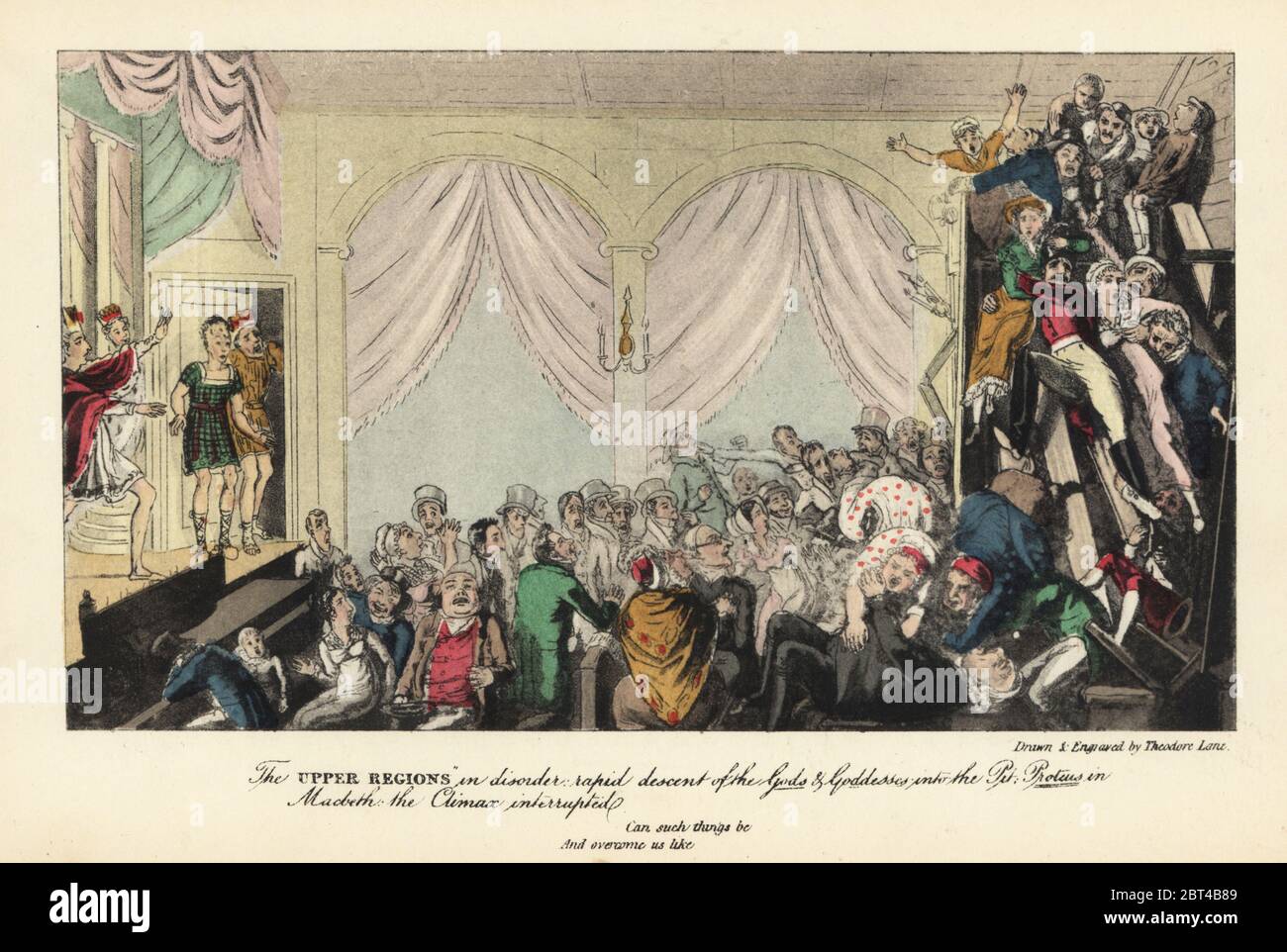 Rapid descent of the gods and goddesses into the pit hi-res stock ...