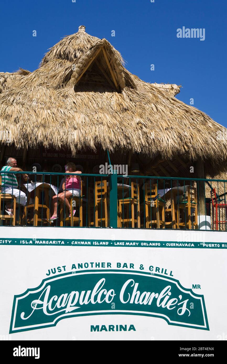Bar in the Marina, Acapulco City, State of Guerrero, Mexico, North ...