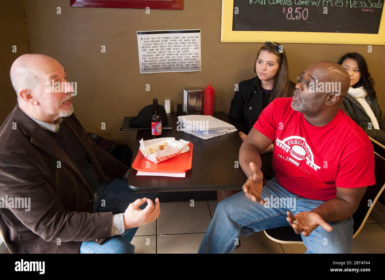 19 FEB. 2015 -- FERGUSON, Mo. -- Fontbonne University professor Mark ...