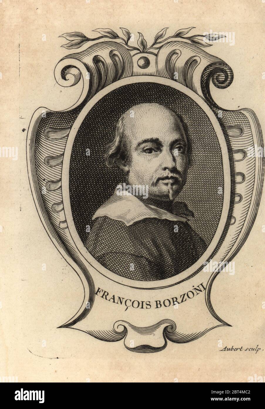 Portrait of Francesco Maria Borzone, Italian Baroque painter 1625-1679 ...