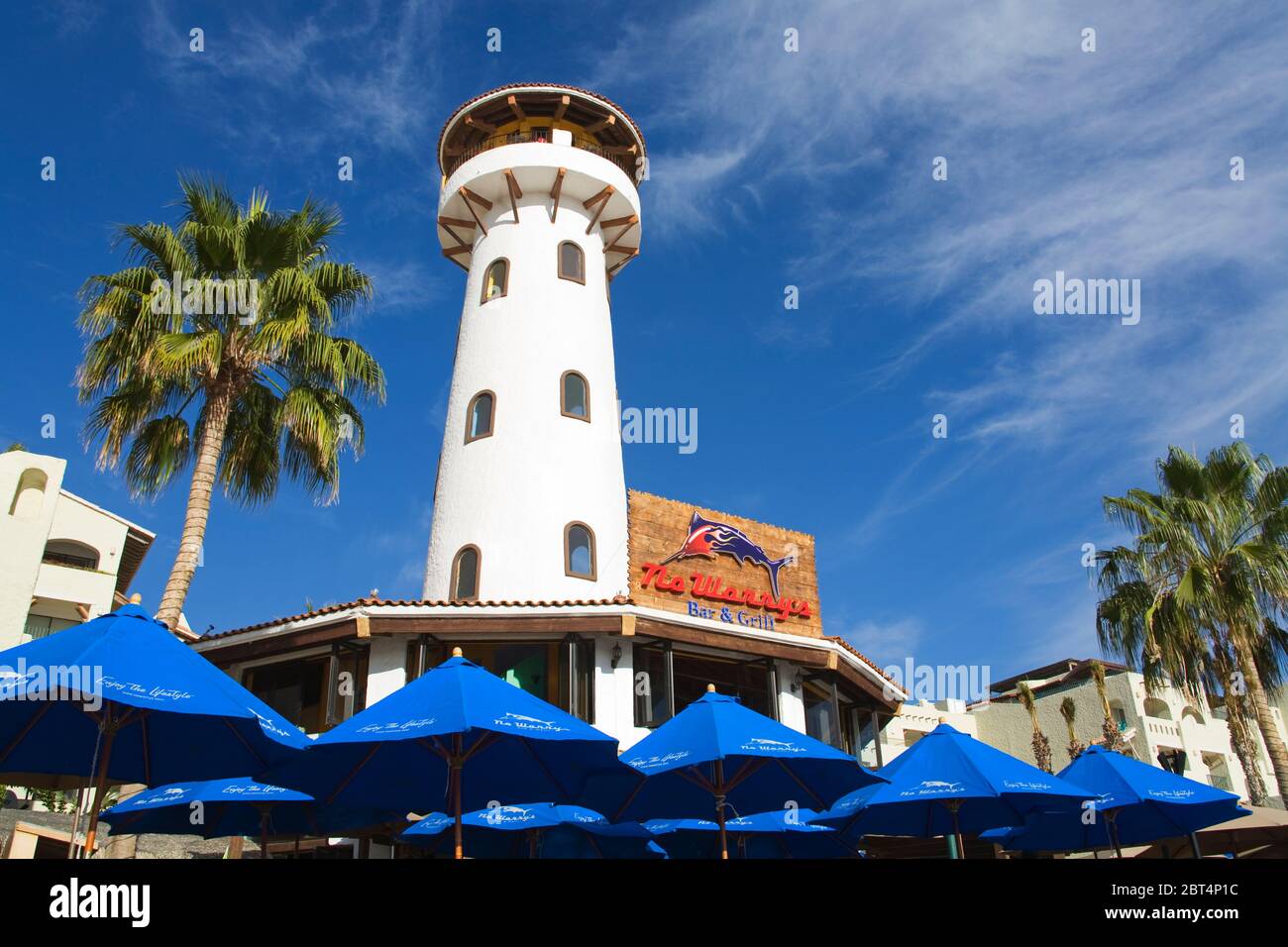 Marina Lighthouse, Cabo San Lucas, Baja California, Mexico Stock Photo ...