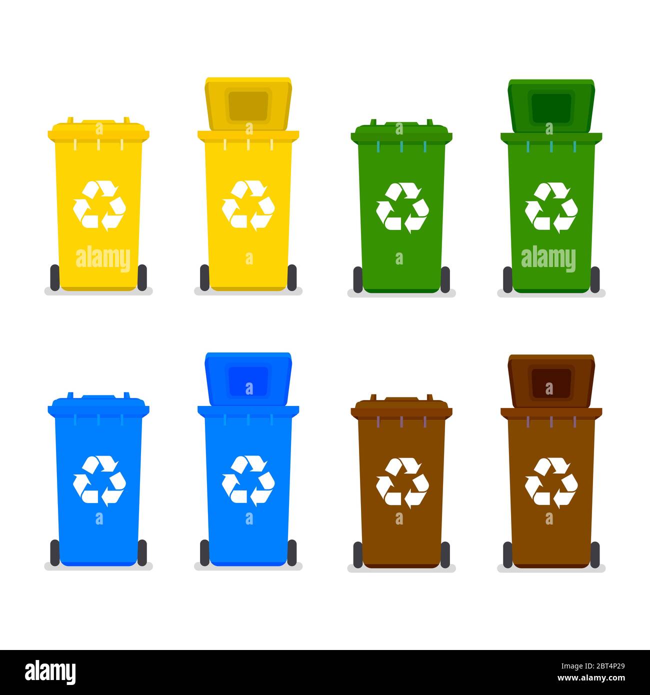 Recycle bins with recycle symbol Stock Vector Image & Art - Alamy