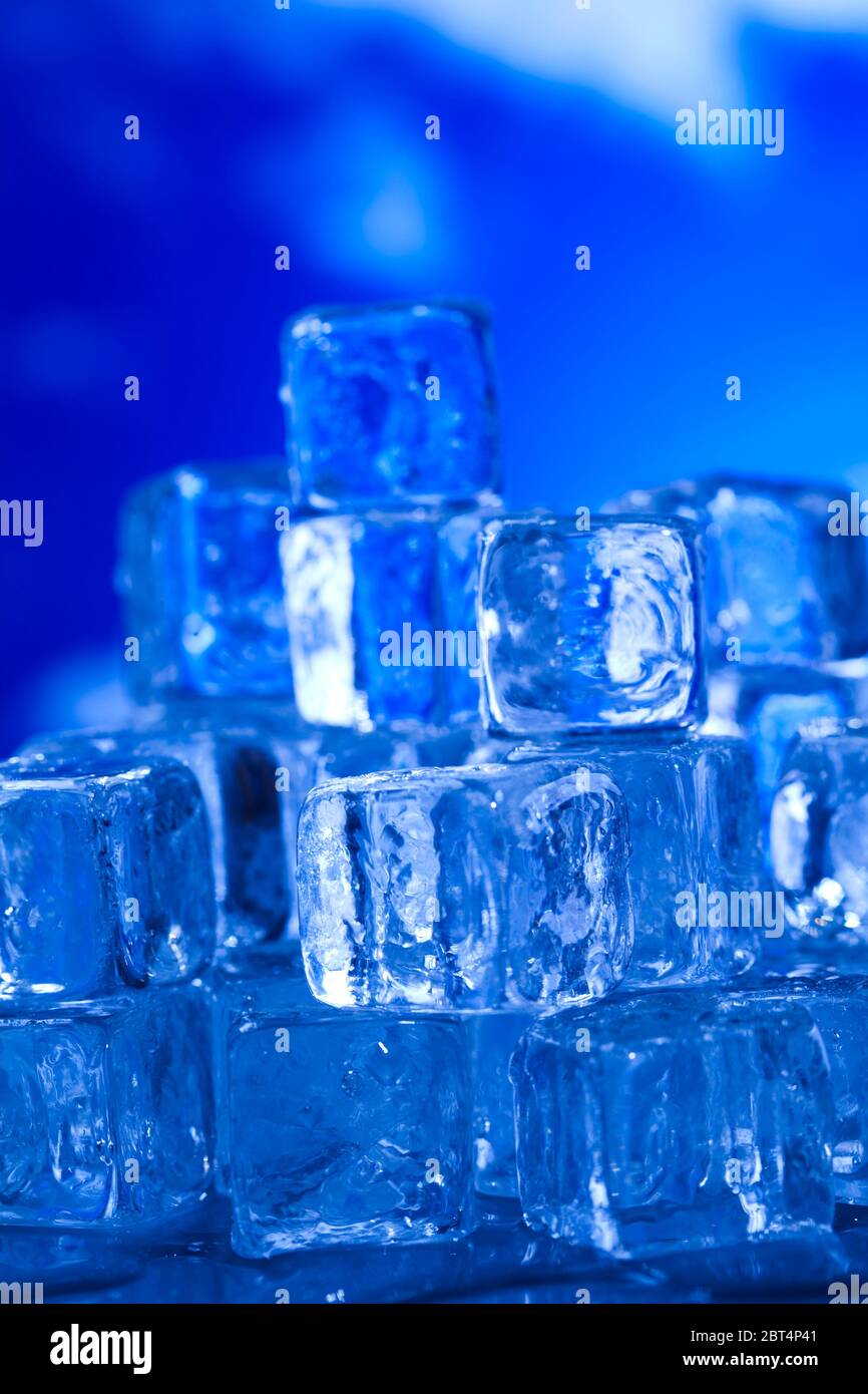 cold, wet, cool, water, ice, close, blue, objects, liquid, isolated ...