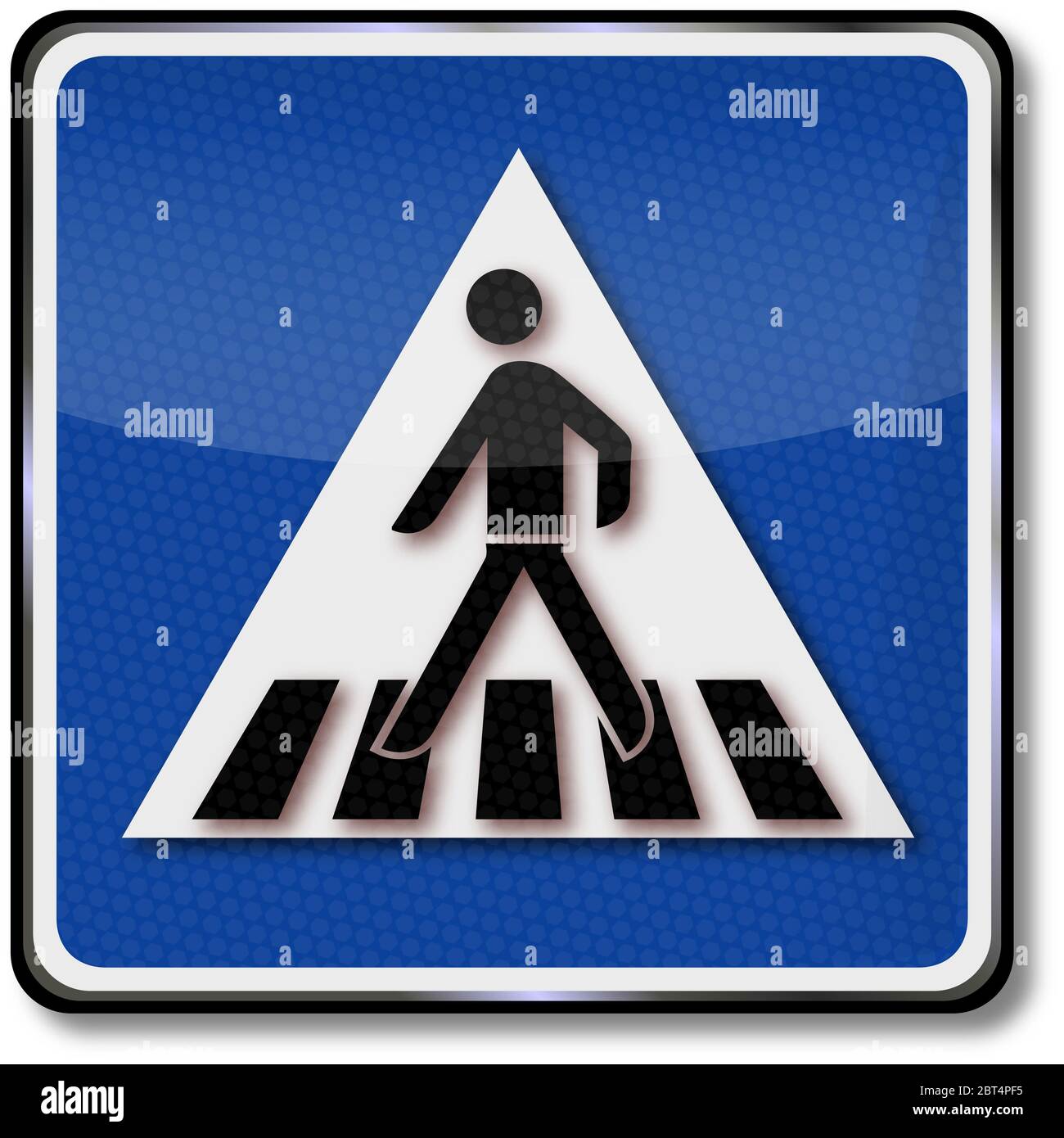 Crosswalk pedestrian car Cut Out Stock Images & Pictures - Alamy