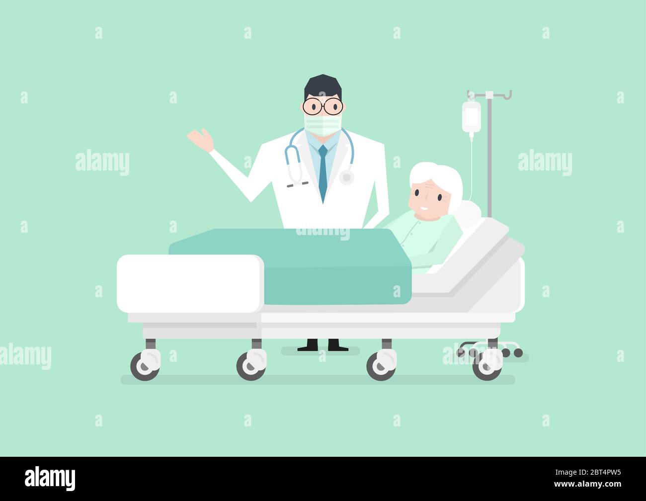 Hospital visiting room Stock Vector Images - Alamy