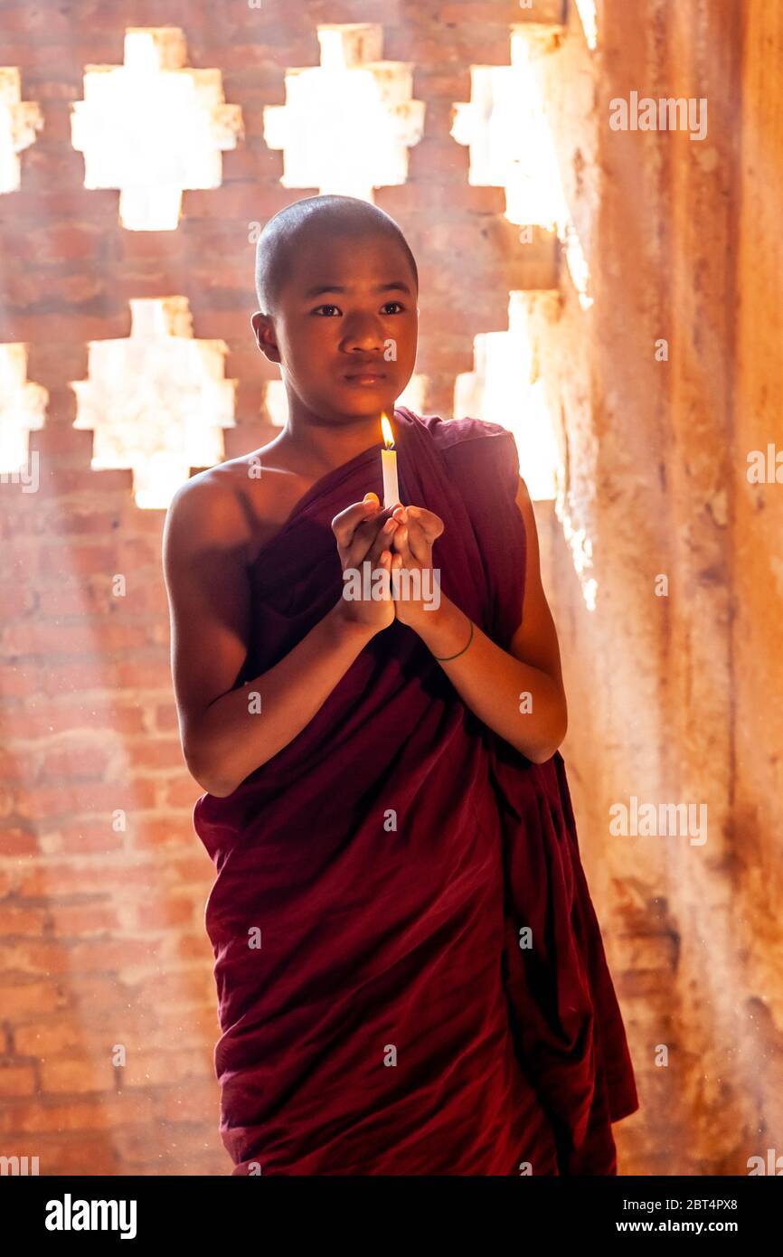 Temples In Bagan And Person High Resolution Stock Photography and ...