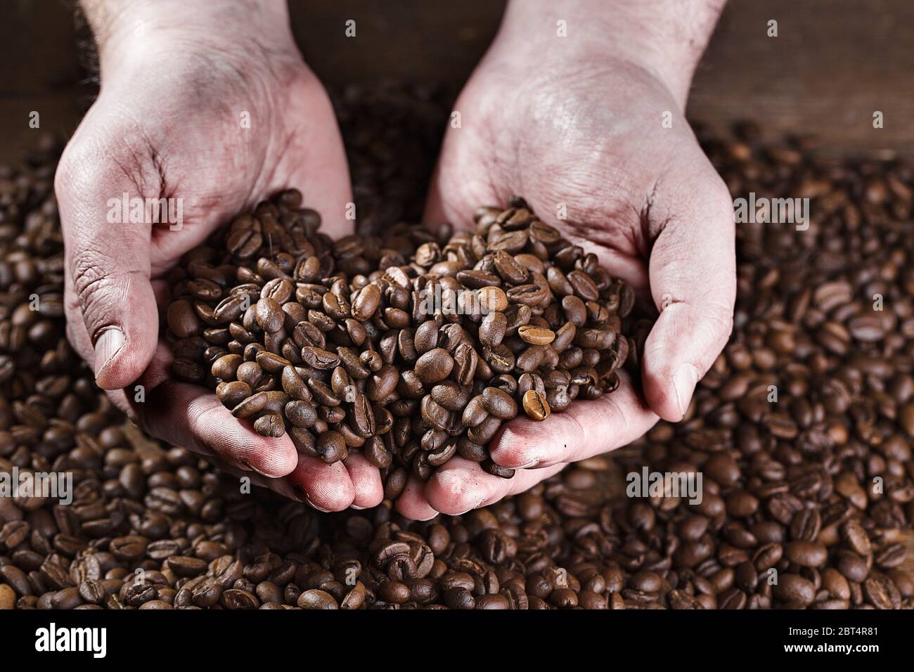 hand, hands, coffee, coffee bean, beans, oxidized, coffee beans, bean ...