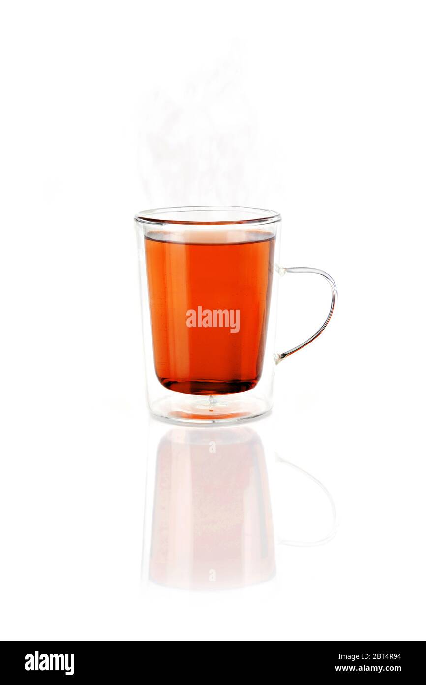 Double walled glass cup Cut Out Stock Images & Pictures - Alamy