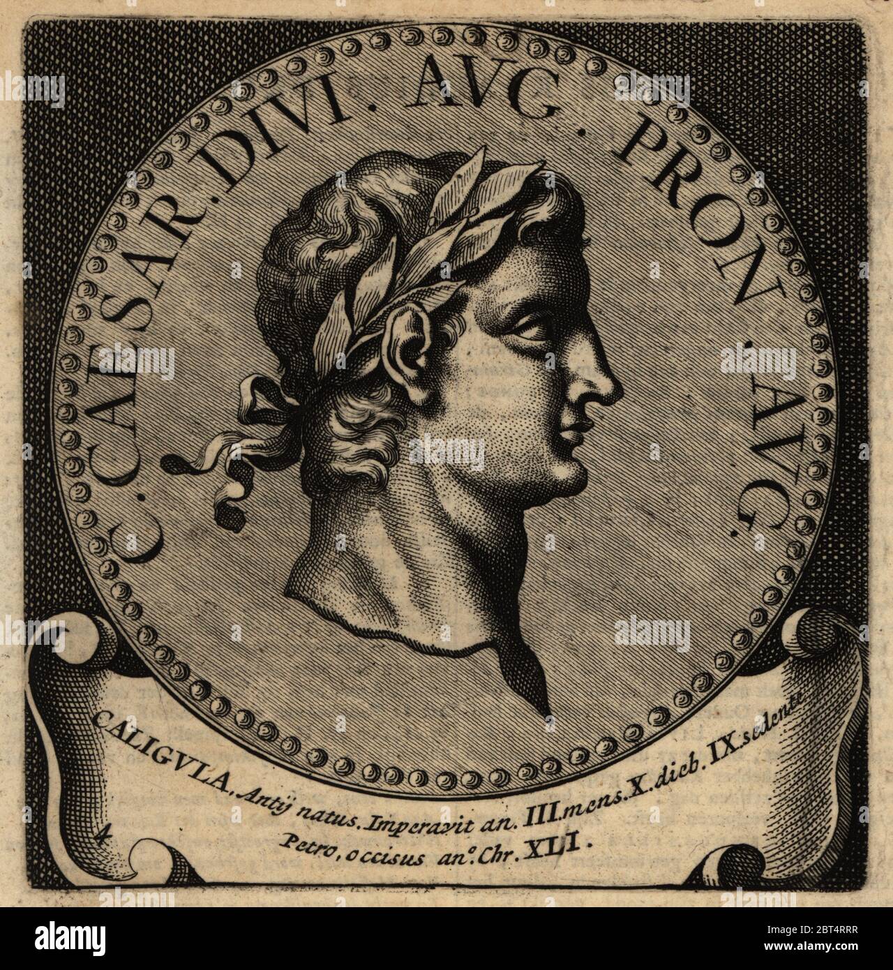 Roman Emperor Caligula, 12AD-41AD, Gaius Julius Caesar Augustus ...