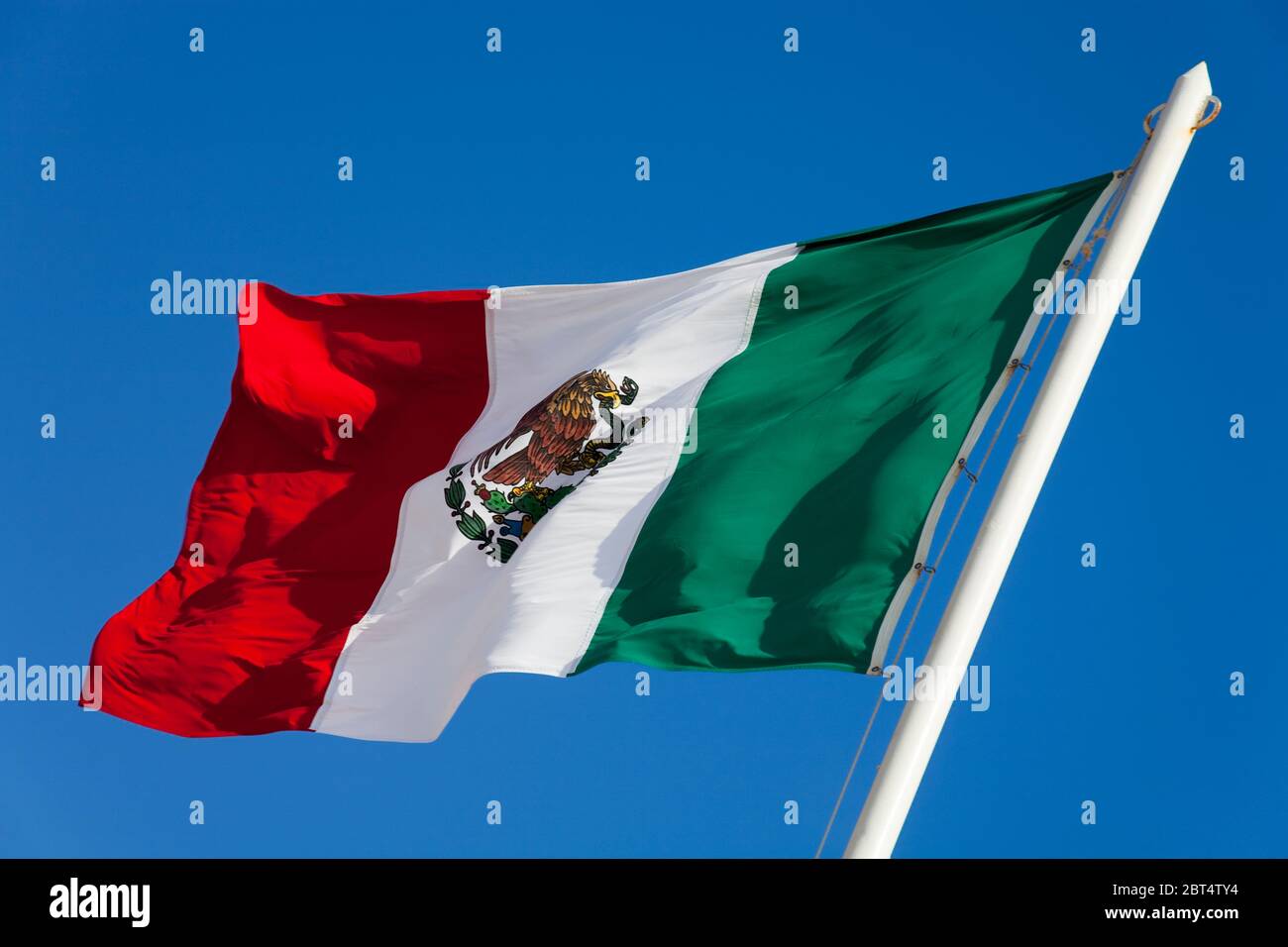National Flag of Mexico, Costa Maya, Quintana Roo, Mexico, North ...
