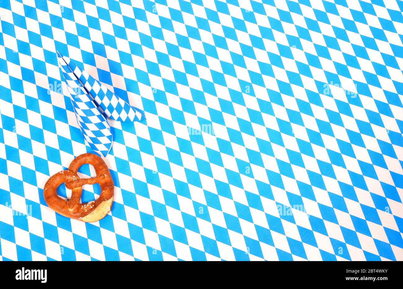 bavarian pattern blue white background oktoberfest Stock Photo - Alamy