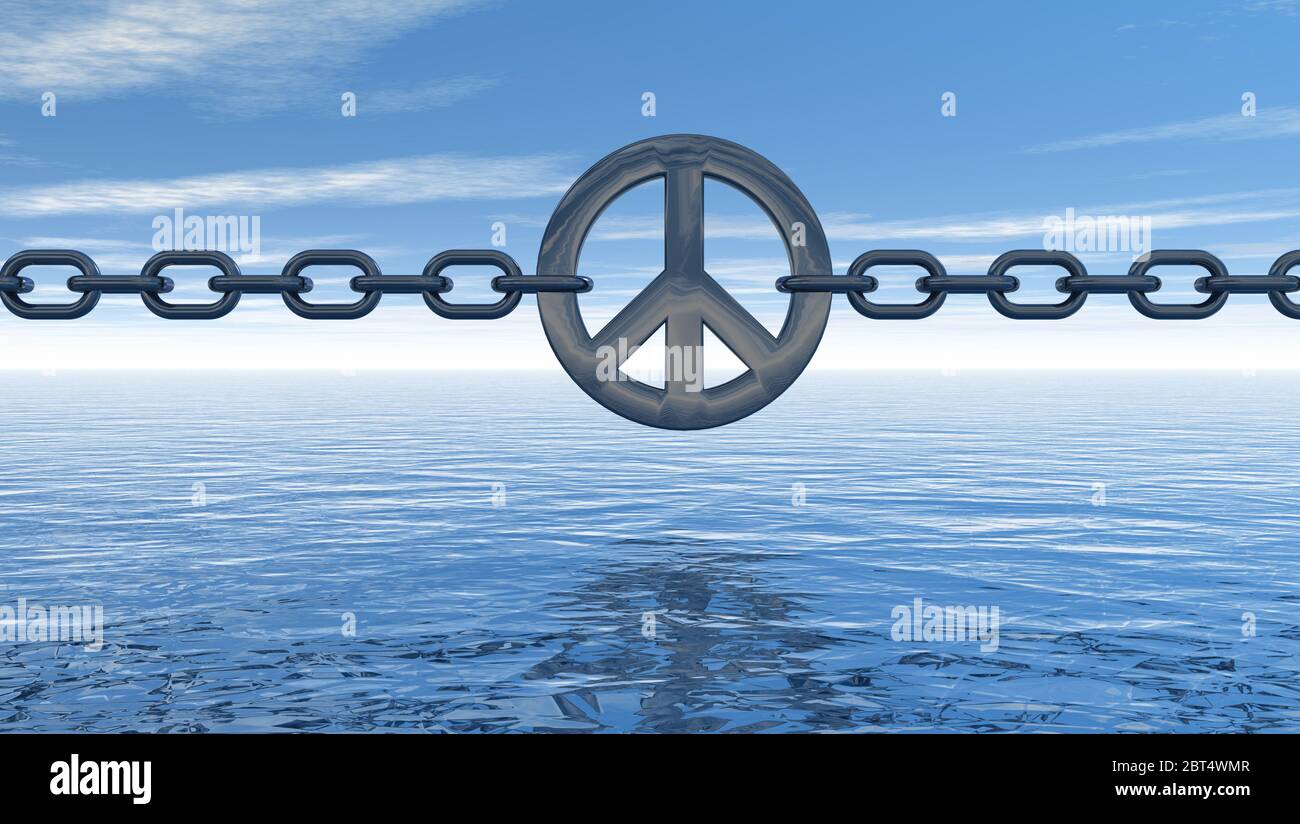 Ocean With Peace Signs