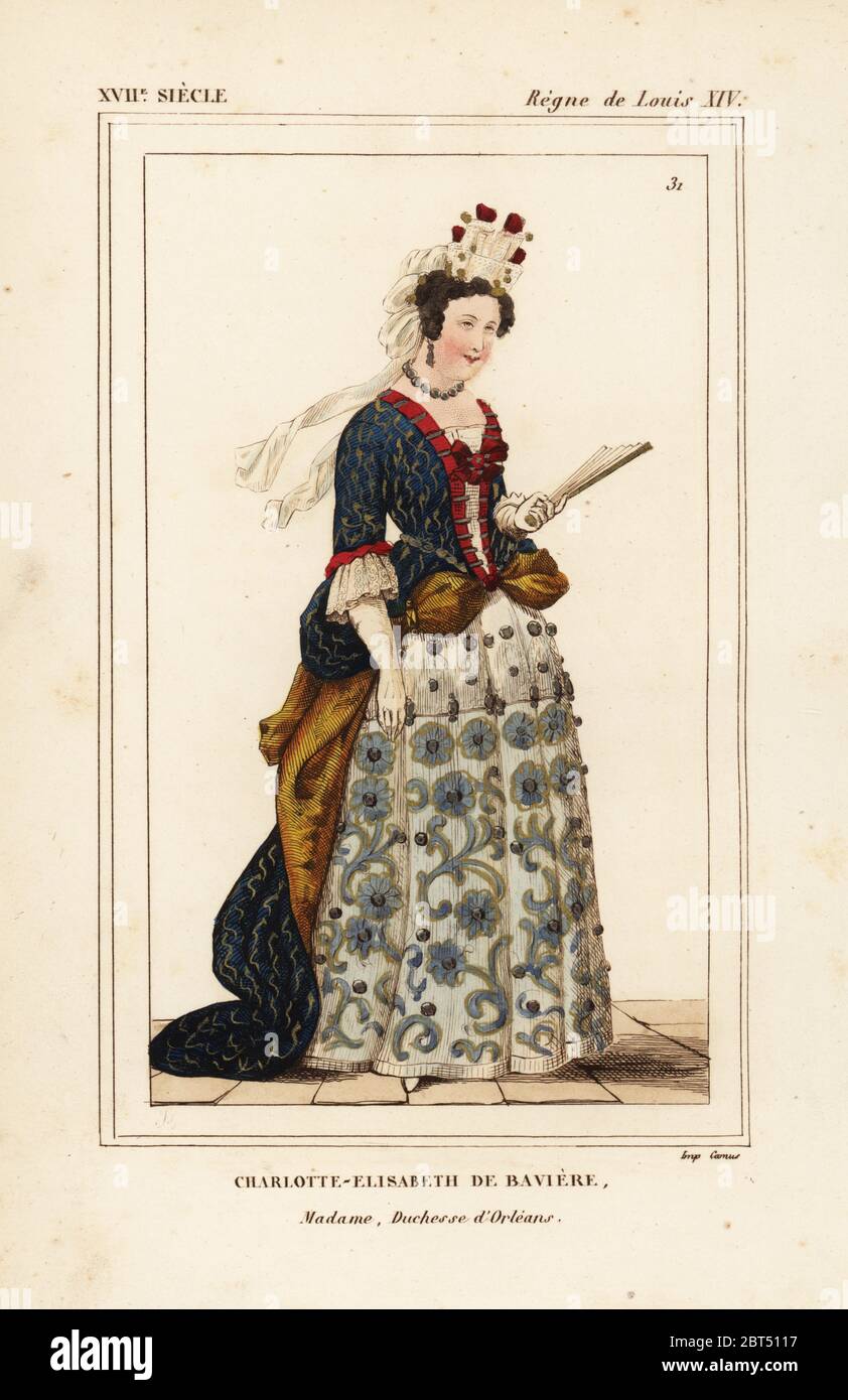 Princess Elisabeth Charlotte, Madame Palatine, second wife of Philippe ...