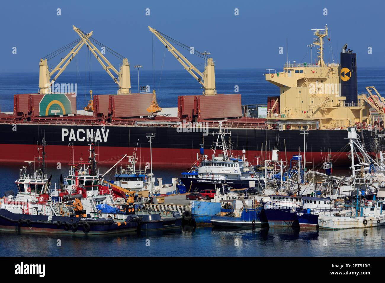 Cargo ship, Ensenada, Baja California, Mexico Stock Photo - Alamy