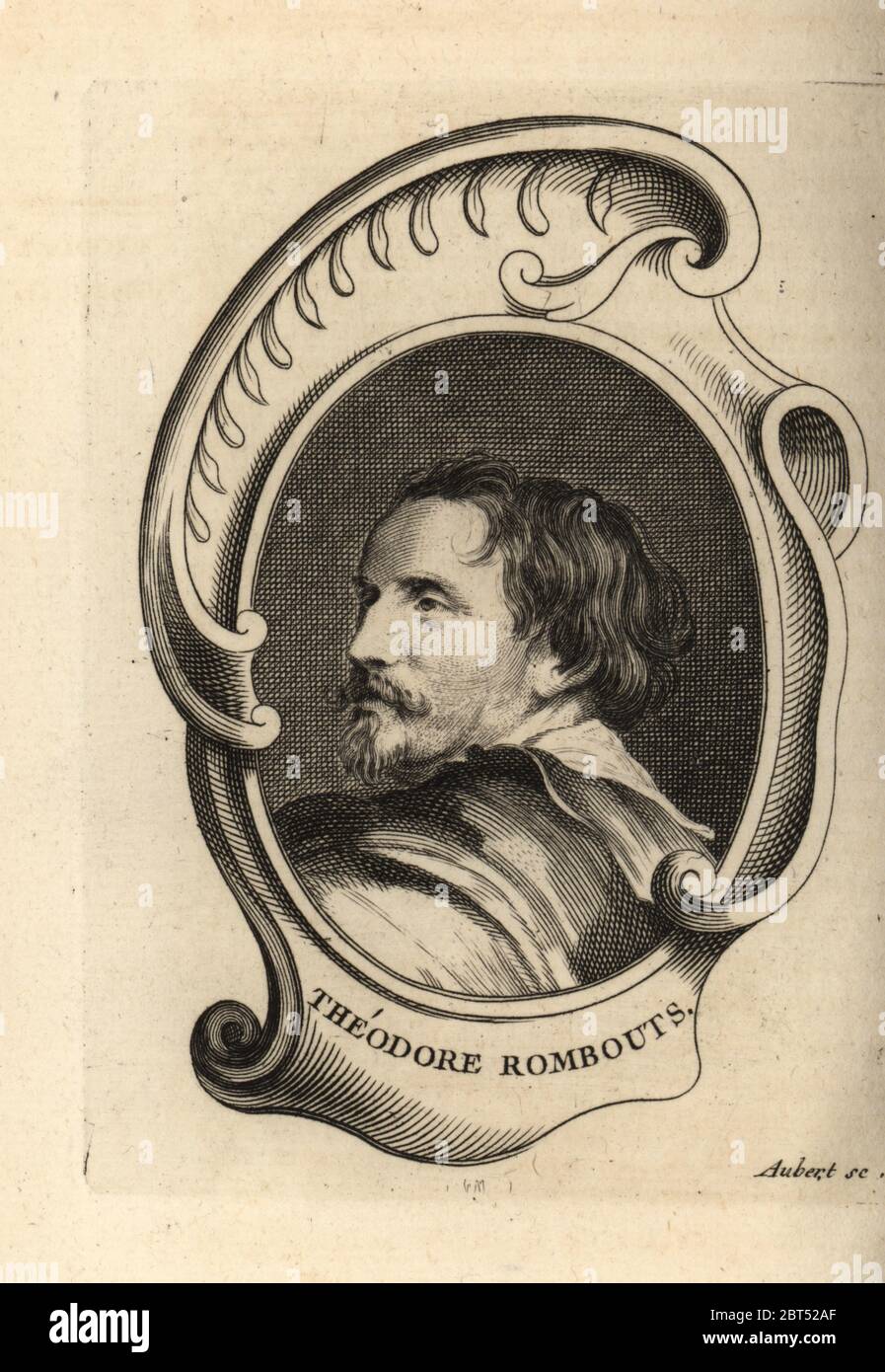 Portrait of Theodoor Rombouts, Flemish painter 1597-1637. Theodore ...