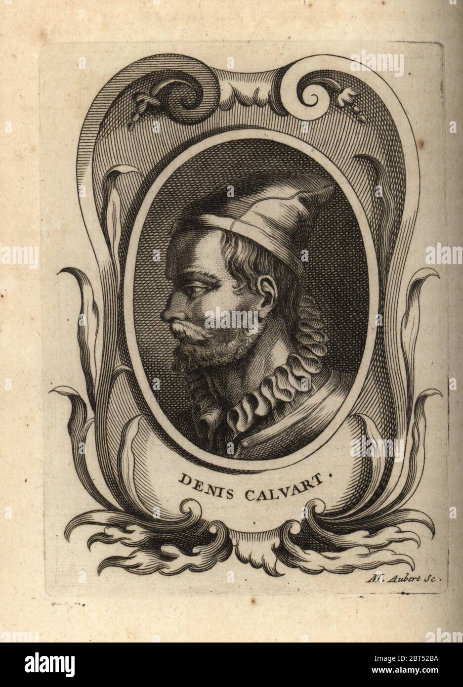 Portrait of Denys Calvaert, Flemish painter 1540-1619. Denis Calvart ...